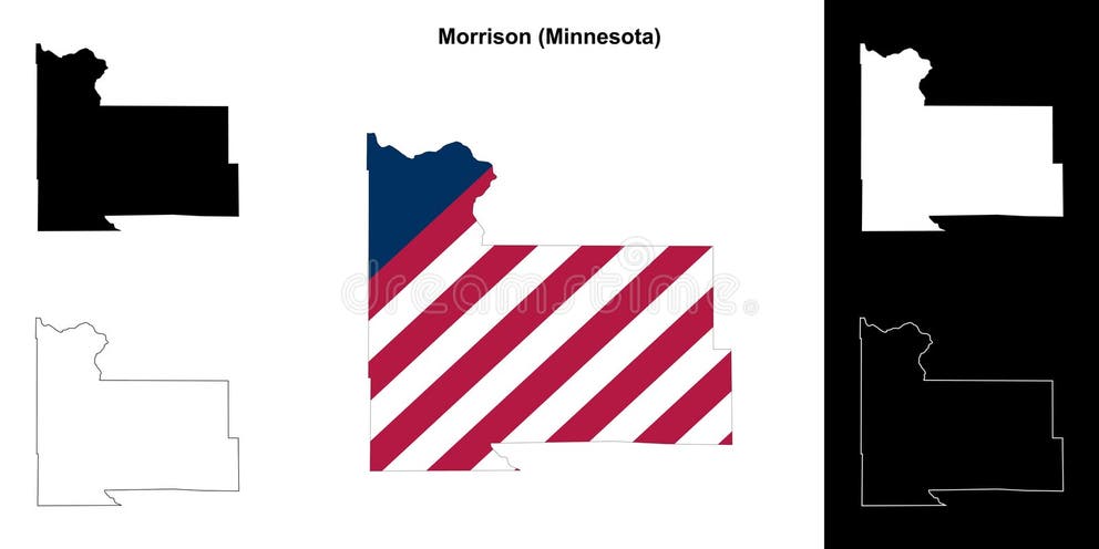 Morrison outline map stock vector. Illustration of detailed - 323977285