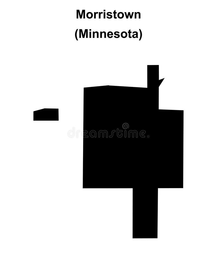 Morristown outline map stock vector. Illustration of tourism - 387422893