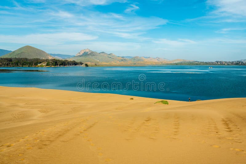 Morro Bay State Park, California. Sand Dunes, Famous Morro Rock, and ...