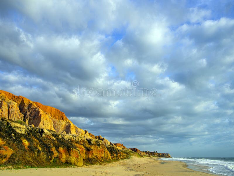 Morro Branco beach stock image. Image of scene, brazilian - 74806235