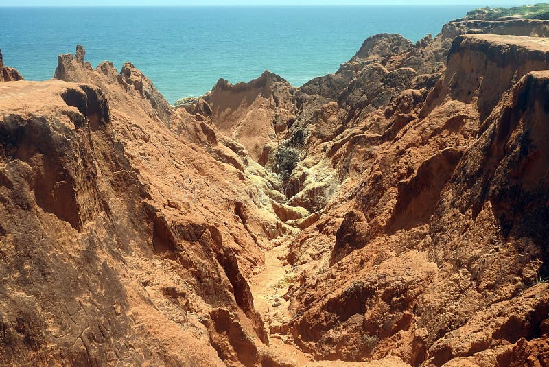 Morro Branco, Maze of Colored Sands, Hortaleza, Brazil Stock Image ...