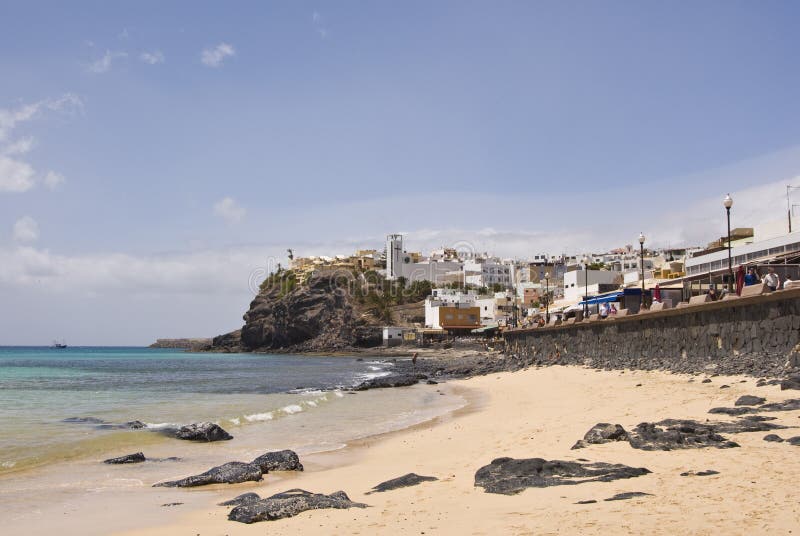 Morro Jable, at Dusk Fuerteventura, Spain Stock Image - Image of lights ...