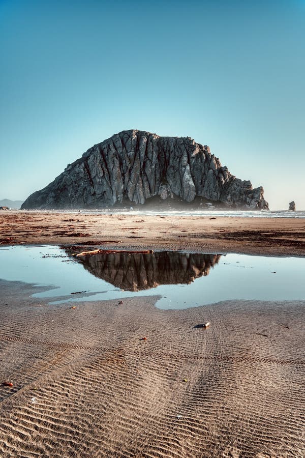 Morro Rock stock photo. Image of morro, ocean, puddle - 186089642