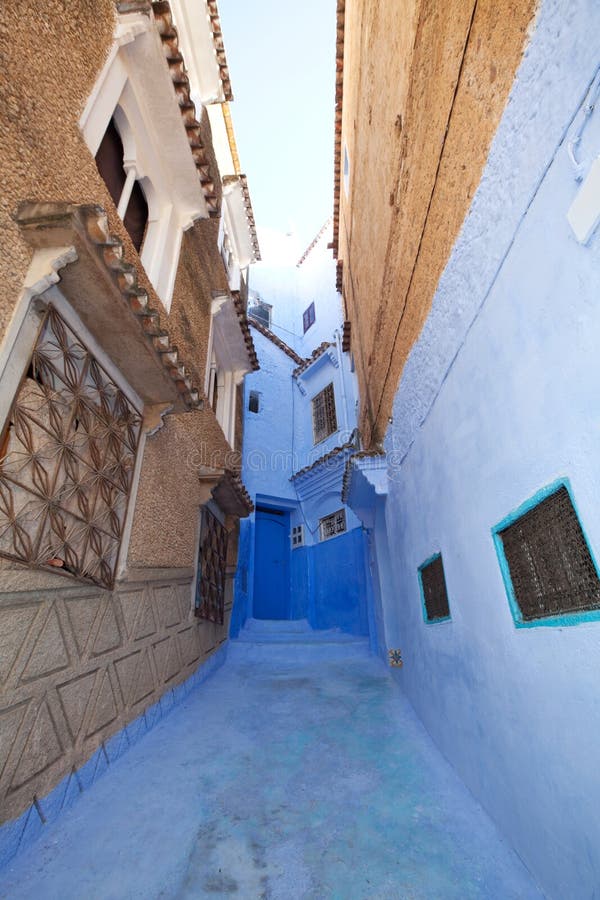 Morrocan city stock photo. Image of blue, chefchaouen - 54179548