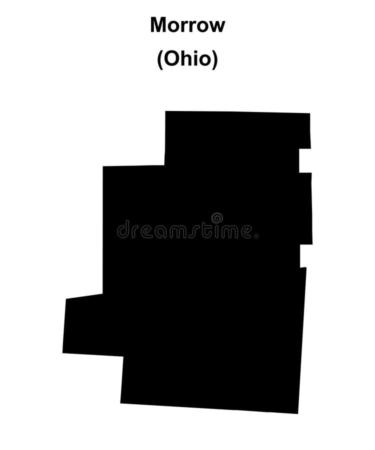 Morrow outline map stock vector. Illustration of isolated - 361750812