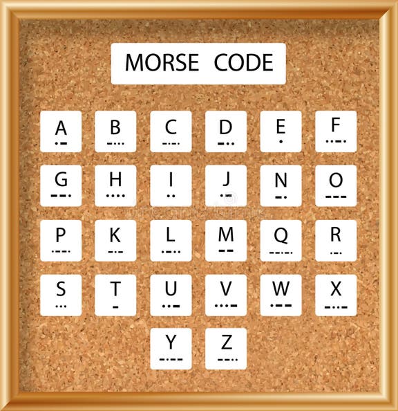 Morse Code International Morse Code on White Background. Morse Code Sign Flat Style Stock Vector ...