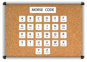 Morse Code International Morse Code on White Background. Morse Code ...