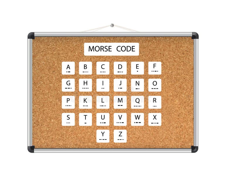 Morse Code International Morse Code on White Background. Morse Code ...