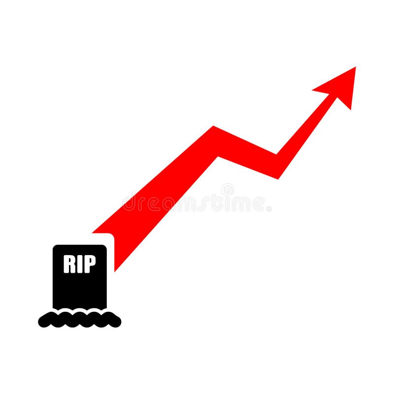 Mortality Growth Chart. Graph Deaths Increase Stock Vector ...