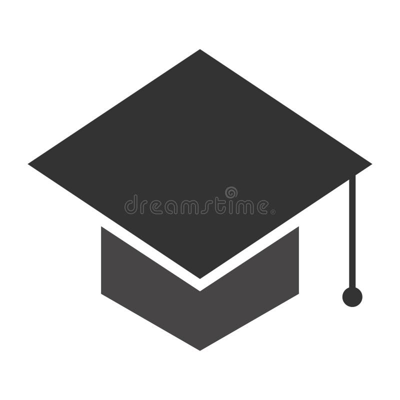 Mortar Board. Vector Illustration Decorative Design Stock Vector ...
