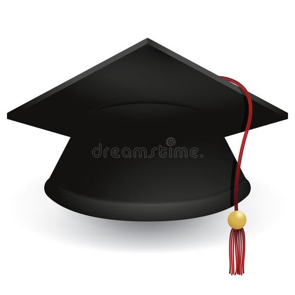 Mortar Board. Vector Illustration Decorative Design Stock Vector ...