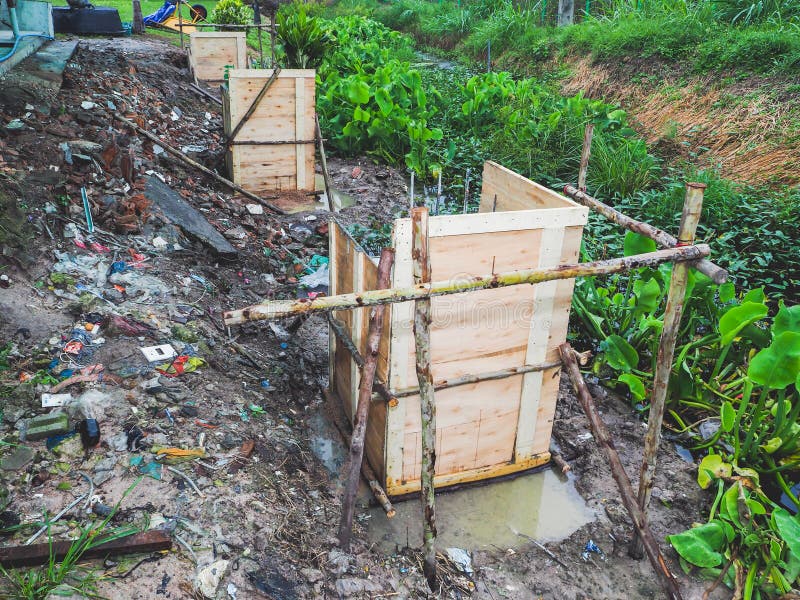 The Mortar Casting Base Building. Stock Photo - Image of equipment ...