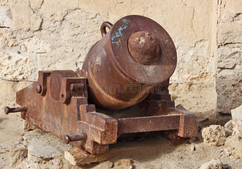 Mortar gun stock photo. Image of ammunition, medieval - 19535846