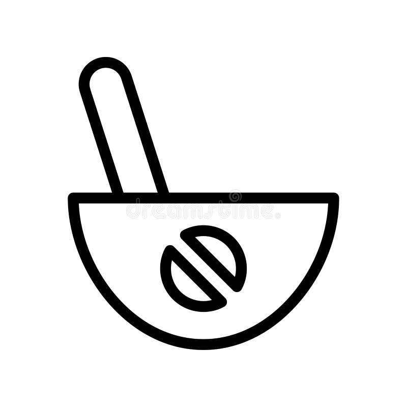 Mortar Icon. Flat Illustration of Mortar Vector Icon for Web Stock ...