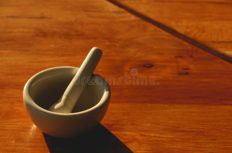 Mortar Background for Design Stock Photo - Image of medical, bowl ...