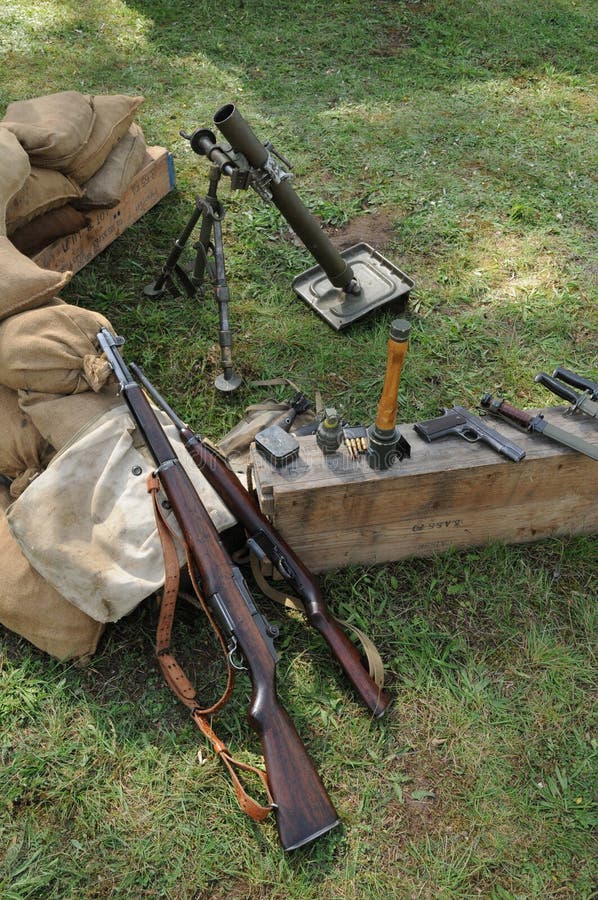Mortar of the Second World War Stock Photo - Image of mortar, retro ...