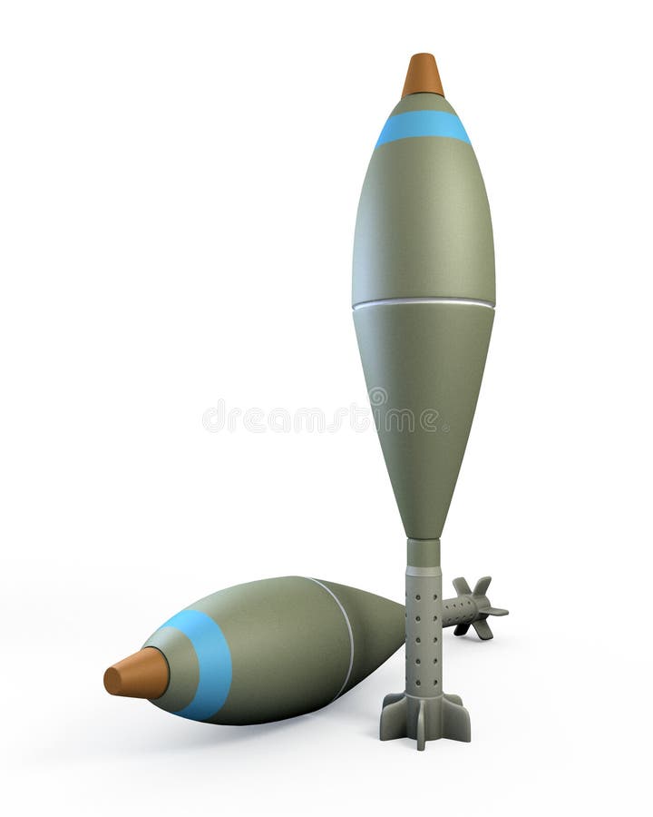 Mortar shells stock illustration. Illustration of explosive - 15269885