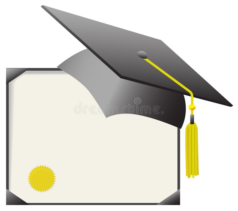 2018 Graduation Cap Borders Golden Graduation Cap PNG Image,