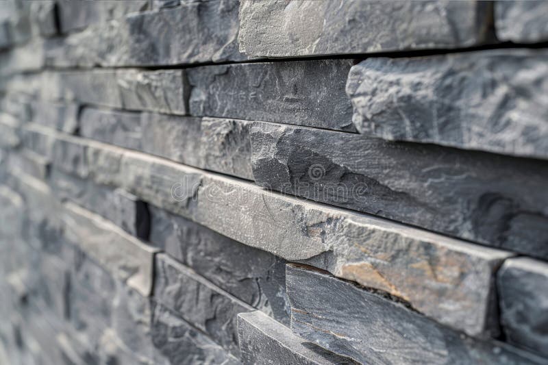 Mortared Stone Wall in an Urban Setting, Featuring a Smooth Finish and ...