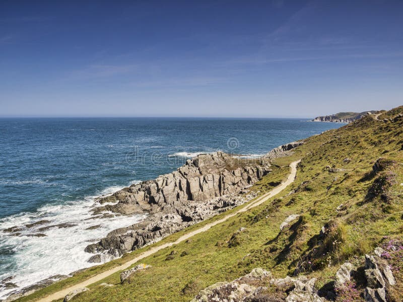 Morte Point Devon UK stock image. Image of sunshine - 131151217