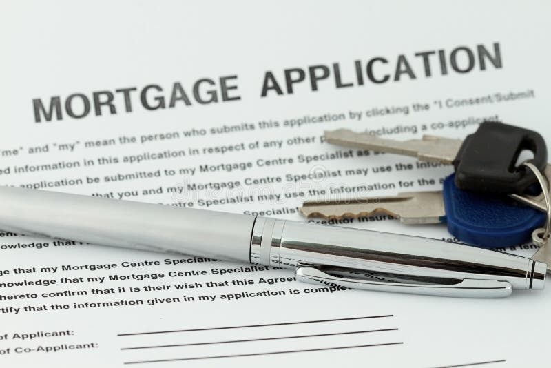 Mortgage Application stock image. Image of refinance - 16110341
