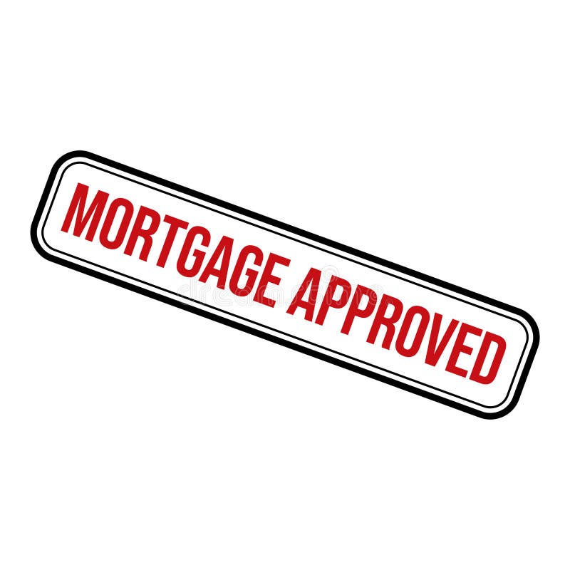 Mortgage Approved Letter Rubber Stamp Template Stock Vector ...