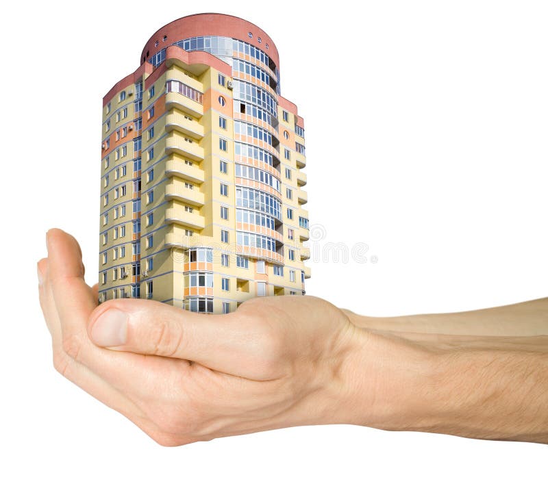 Mortgage. hand with house stock image. Image of buying - 6731015