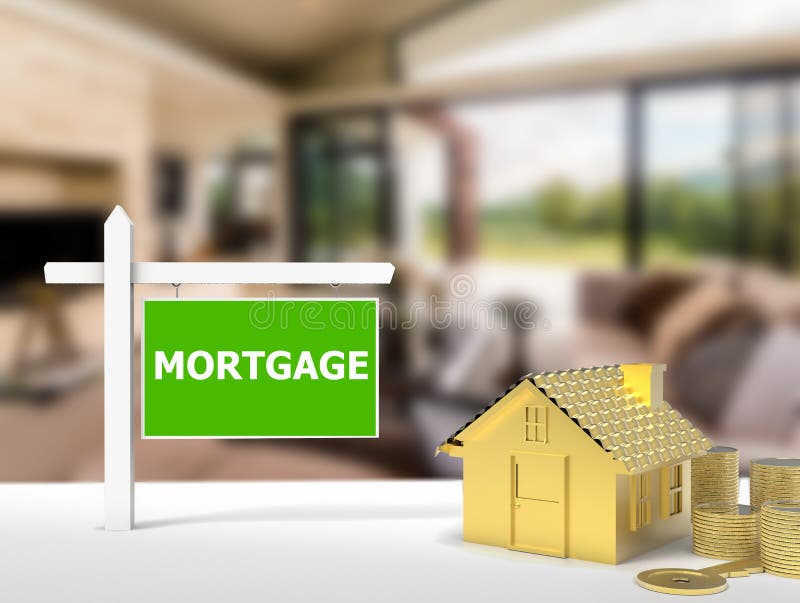 Mortgage house sign stock photo. Image of financial, loan - 82834074