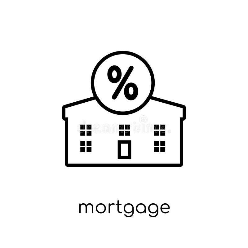 Mortgage Broker Icon. Trendy Flat Vector Mortgage Broker Icon on Stock ...