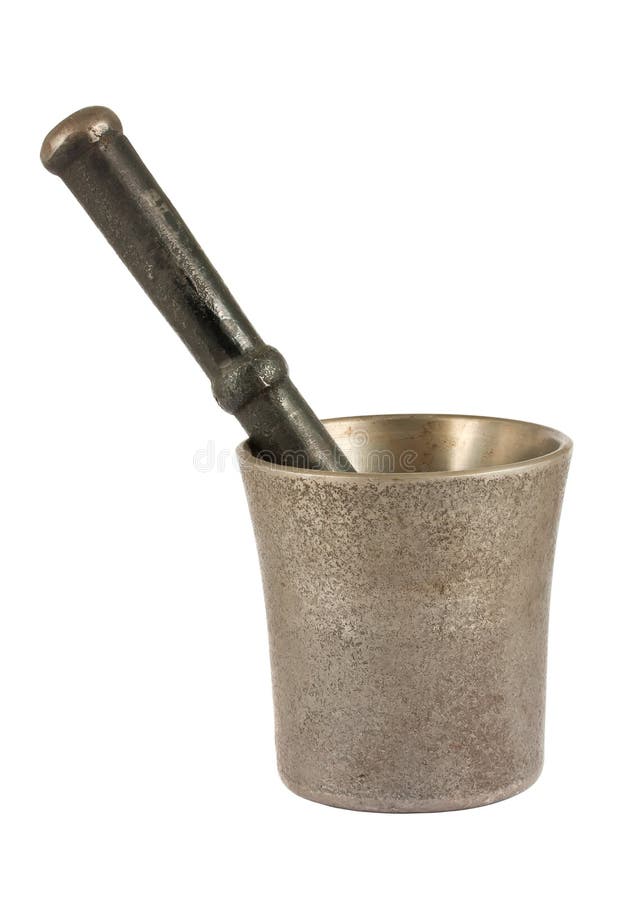 Mortier en stamper stock afbeelding. Image of verbrijzeling - 18675401