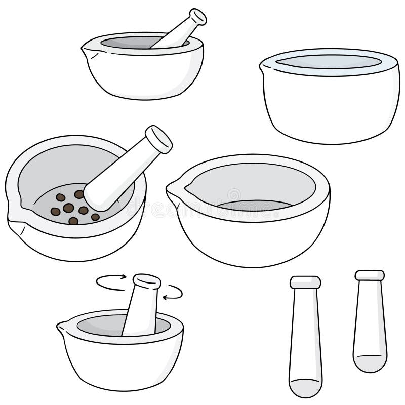 Mortier Et Pilon D Stock Illustrations, Vecteurs, & Clipart – (2,252 ...
