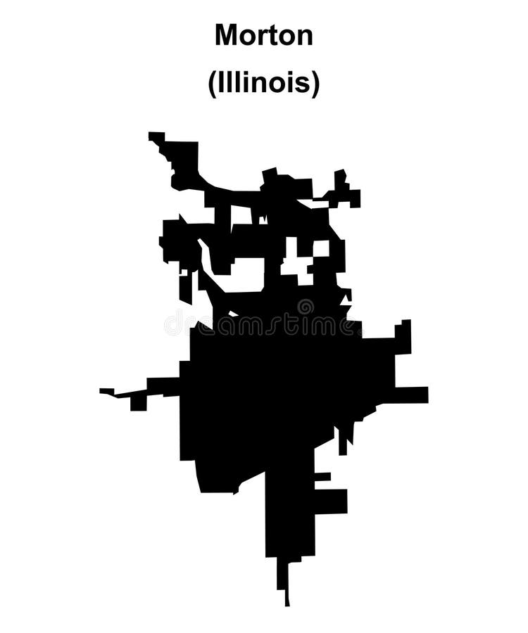 Morton outline map stock vector. Illustration of shape - 357277299