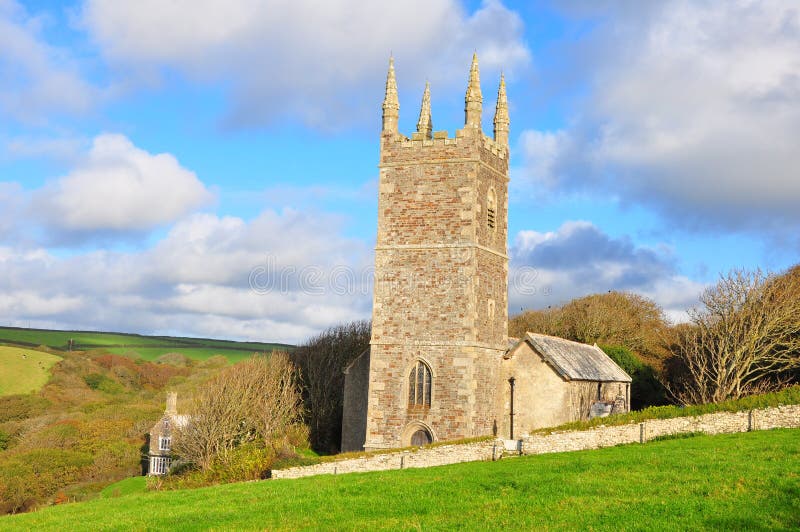 Morwenstow Church, Cornwall, England Stock Photo - Image of england ...