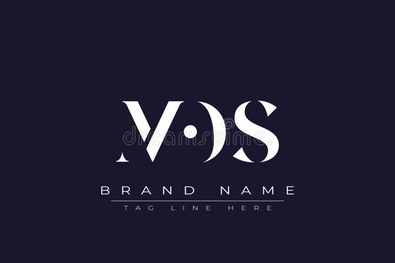 MOS Abstract Letter Logo Design Stock Vector - Illustration of logo ...