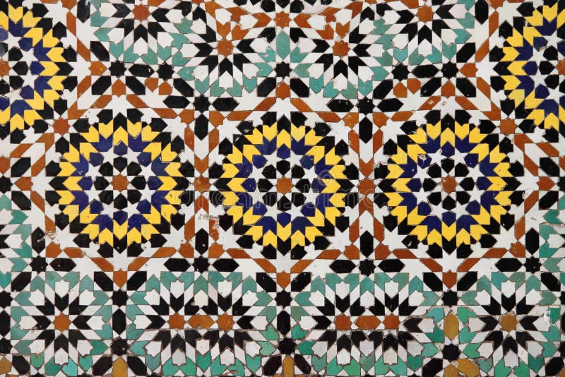 Vieille mosaïque arabe image stock. Image du maison, islam - 4574137