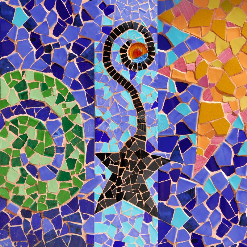 Random Mosaic Pattern stock image. Image of spain, summer - 1072233