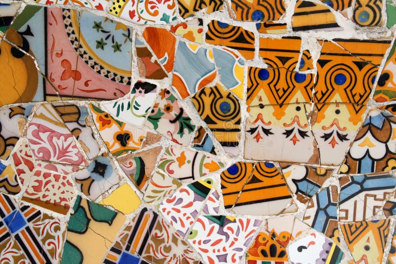 Gaudi Mosaic pattern stock image. Image of artist, concept - 12138587
