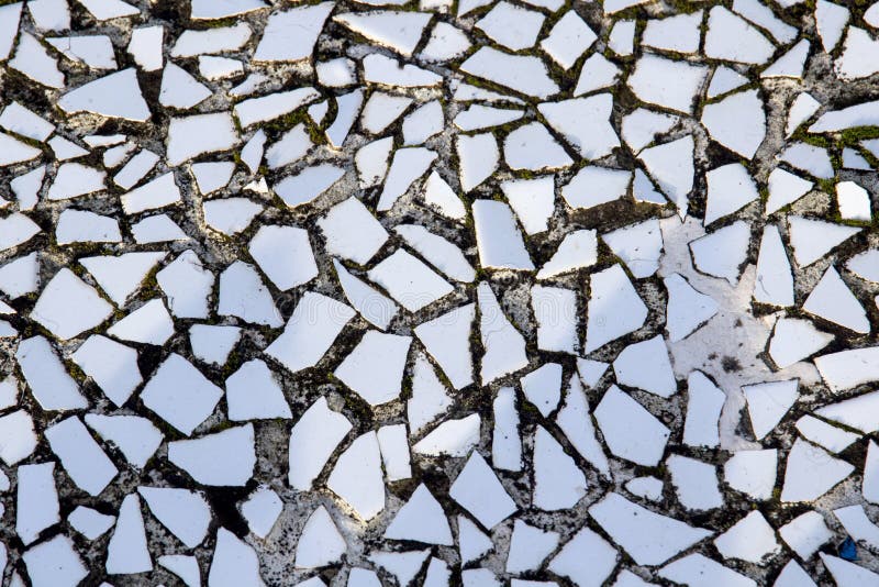 Mosaic white tiles stock photo. Image of pattern, tiles - 134852910