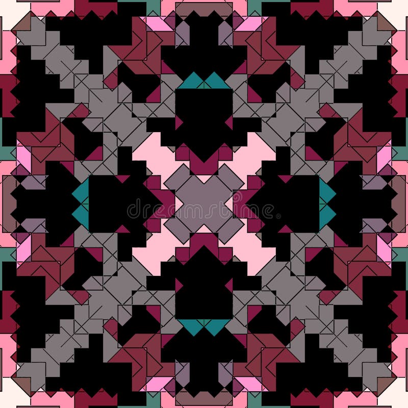 Mosaic Abstract Background Pattern Stained, Art Graphic Stock ...