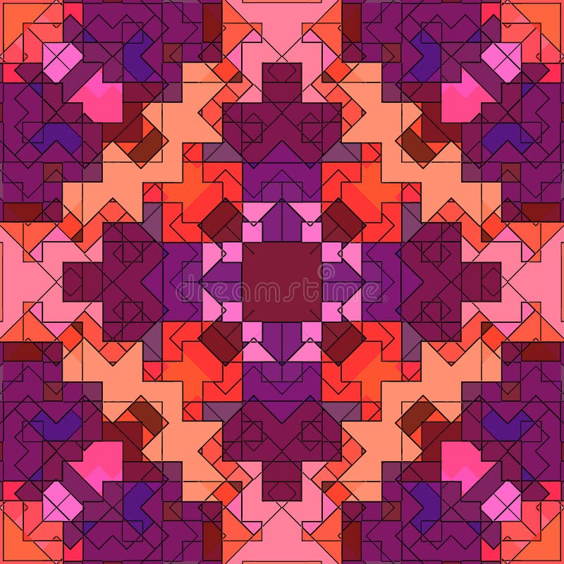 Mosaic Abstract Background Pattern Stained, Wallpaper Colored Stock ...