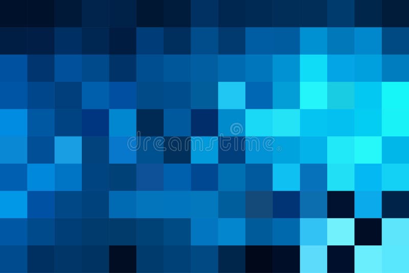 Mosaic Abstract in Blue Colors Background Stock Vector - Illustration ...