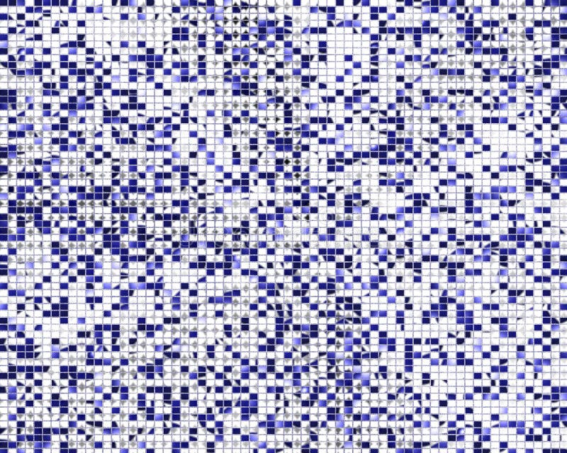 Mosaic Abstract Blue and White Background Stock Illustration ...