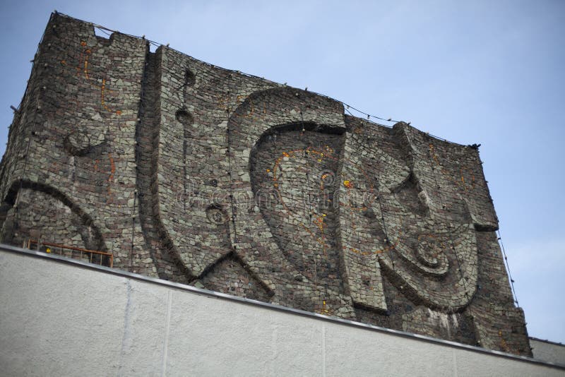 Mosaic in Architecture. the Use of Mosaic Stone Stock Photo - Image of ...