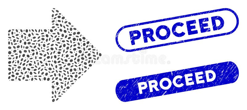 Proceed Straight Or Turn Right Road Sign, Vector Illustration, Isolate ...