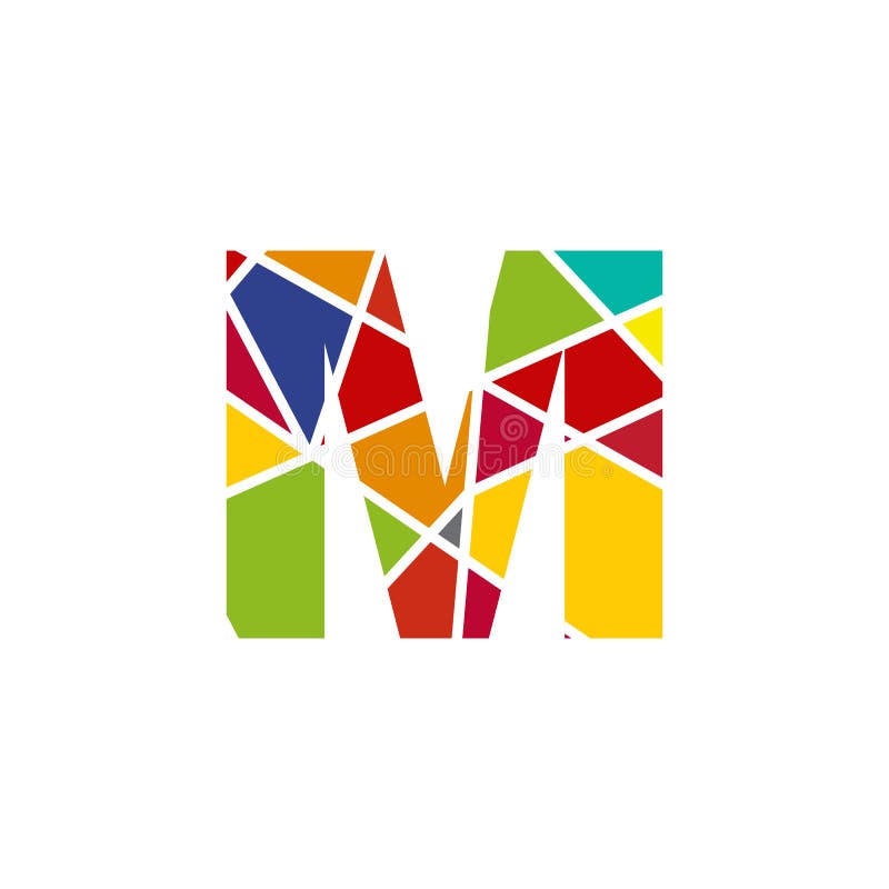 Mosaic Art Logo Design Template Stock Vector - Illustration of identity ...