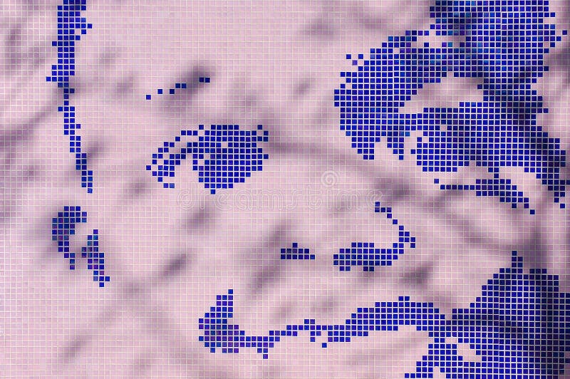 Mosaic baby face stock image. Image of brick, eyes, white - 39727293