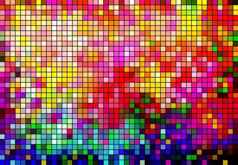 Colourful Pixel Background stock vector. Illustration of colourful ...