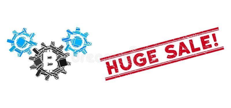 Bitcoin Wheels Rotation Mosaic and Grunge Huge Sale! Stamp Seal with ... Bitcoin Wheels Rotation Mosaic and Grunge Huge Sale! Stamp Seal with ...