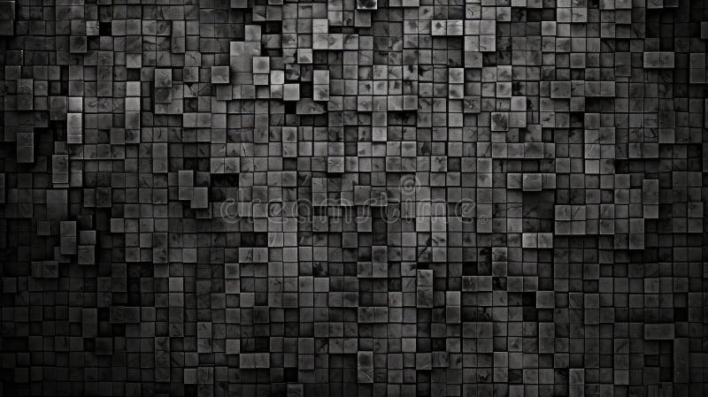 Mosaic Black and Gray Digital Texture Stock Image - Image of shades ...
