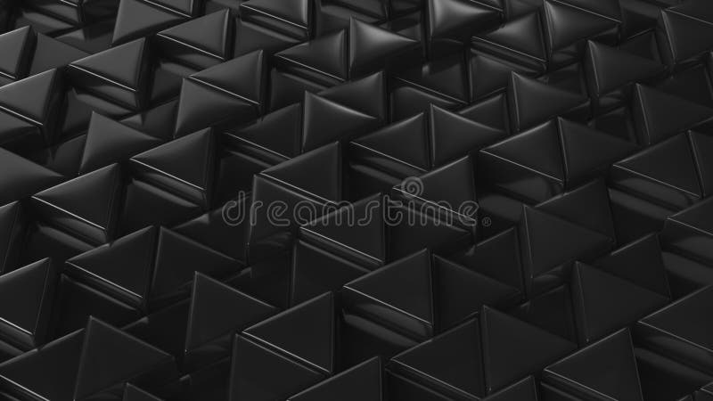 Mosaic of black triangles. stock illustration. Illustration of render ...